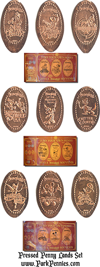 Pressed Coin Machine Guides All Disneyland Resorts